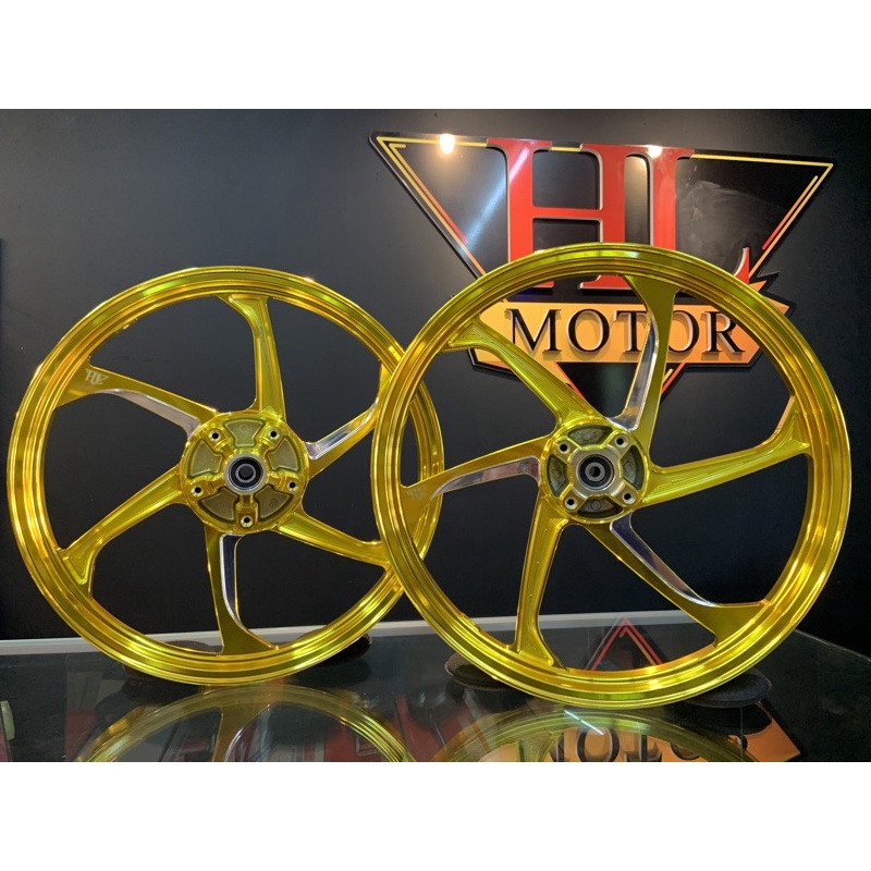 HL S6 CNC RIM Y125Z Y15ZR Y16ZR LC4S RS150R SPORTRIM 6 BATANG CNC ENKEI RSX RS LC V7 135LC Y15 ...