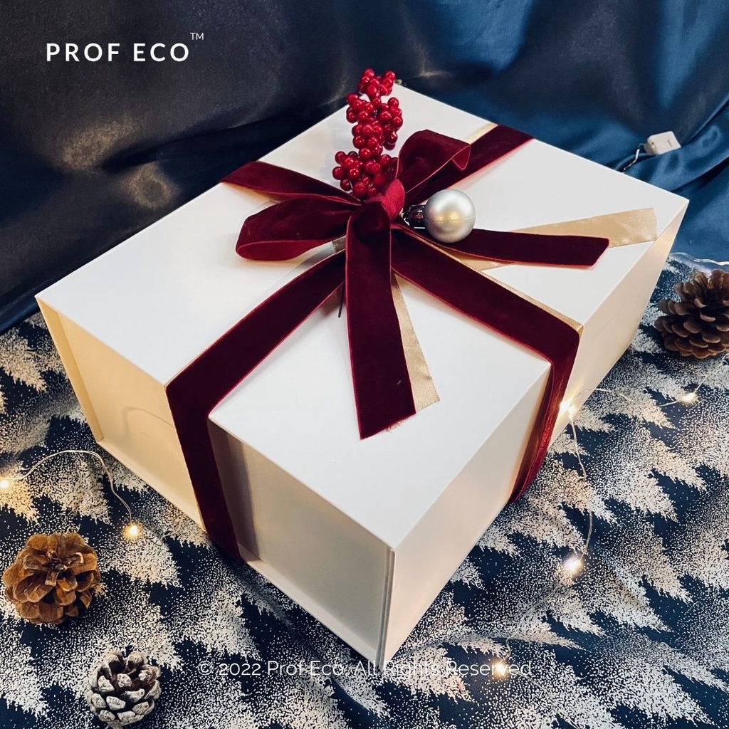 [READY STOCK] Premium White Hard Case Magnetic Gift Box Packaging with ...