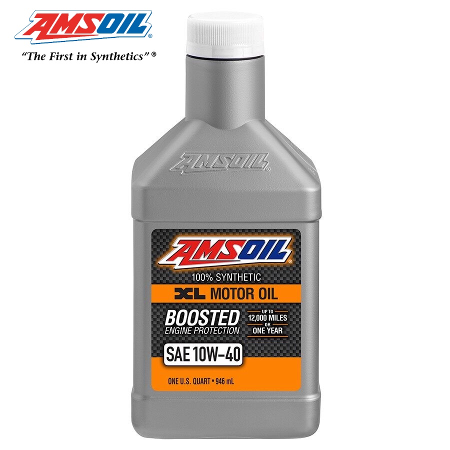 (𝐌𝐀𝐃𝐄 𝐈𝐍 𝐔𝐒𝐀) Amsoil 100% Synthetic XL 10W-40 / 10w40 Synthetic Engine ...