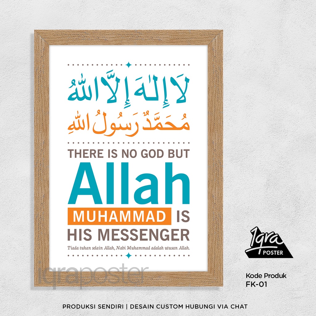 HIASAN DINDING Islamic Motivational Poster Wall Decoration For Kids ...