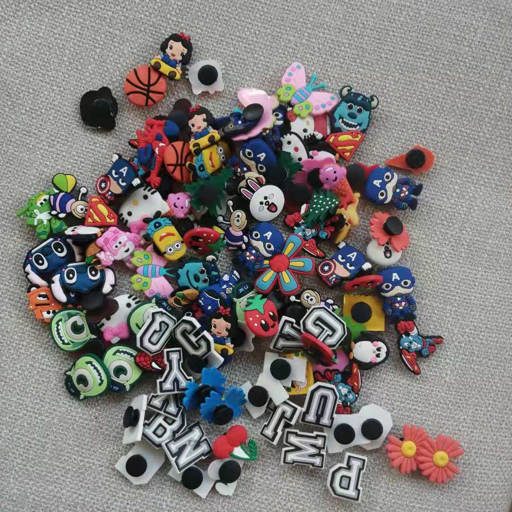 60 PCS jibbitz crocs shoes rainbow Unicorn nurse medical toy Christmas ...
