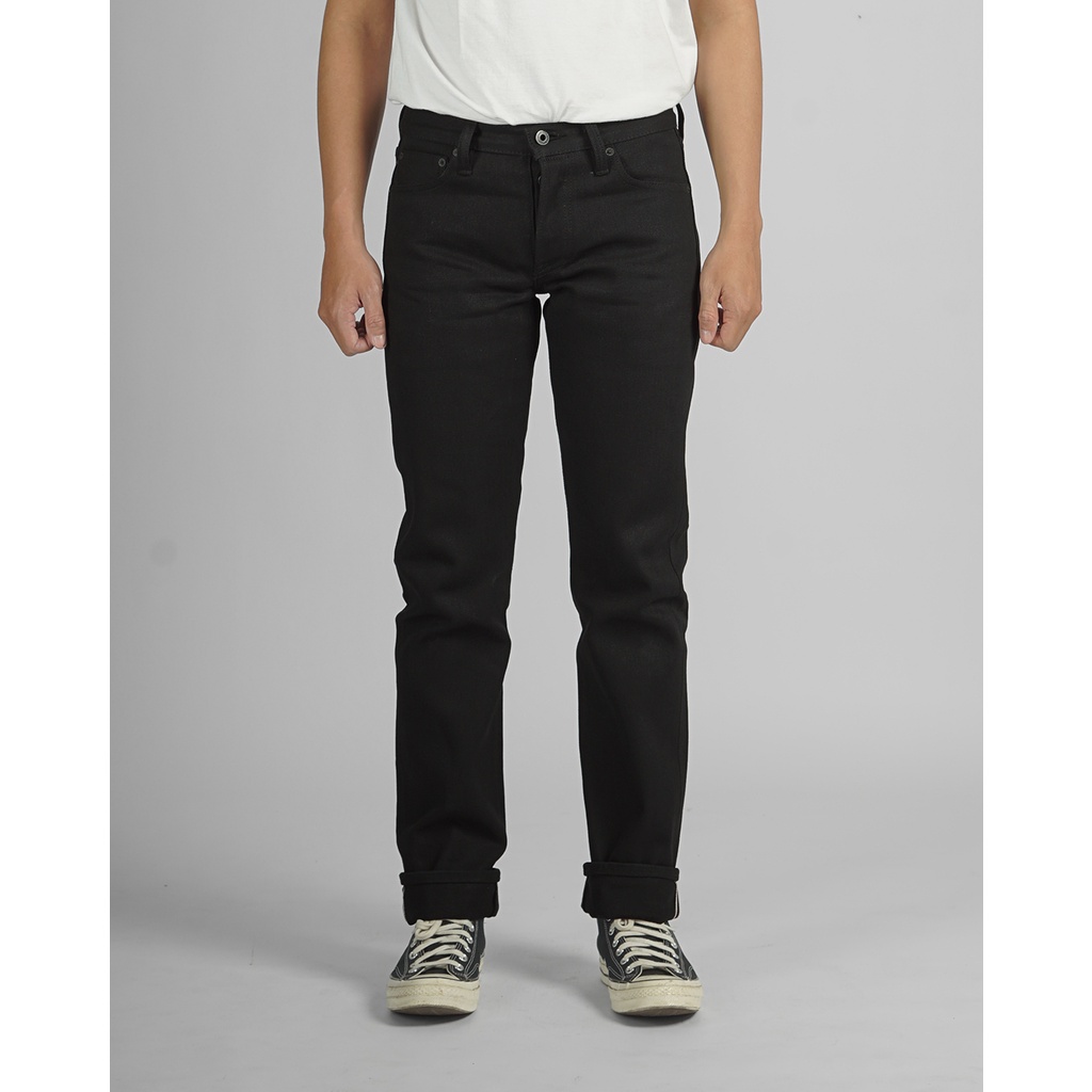 The Denim Station - KUMBAKARNA 16oz Black x Black Selvedge Denim (Pre ...
