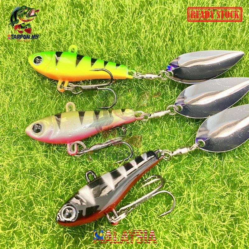 (🇲🇾) Vibe Spinner Blade 4.5cm 21gm Killer Sebarau, Peacock Bass, Haruan ...