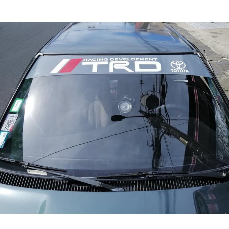 TOYOTA TRD Sticker Front Car Windscreen Sticker Car Mirror Stickers ...