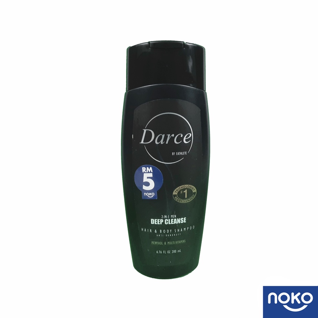 Darce 2-In-1 Deep Cleanse Hair & Body Shampoo 200ml - 1761 | Shopee ...