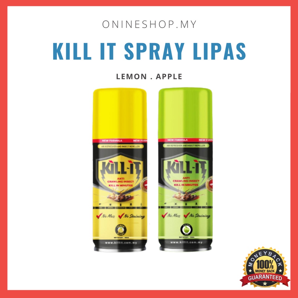 KILL IT Spray Lipas Kereta Ubat Lipas Kereta Racun Lipas Spray Lipas ...
