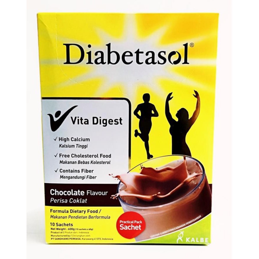 DIABETASOL CHOCOLATE 600G (10 SACHET) | Shopee Malaysia