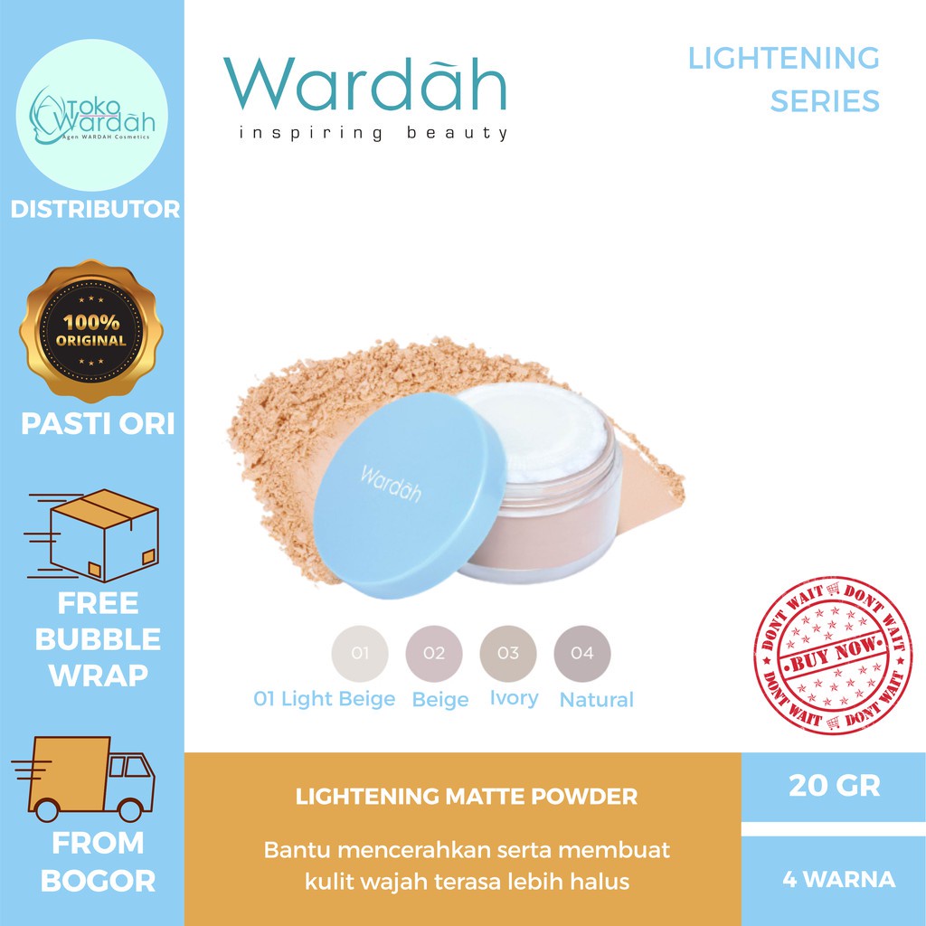 [NEW!] Wardah Lightening Matte Powder | Shopee Malaysia