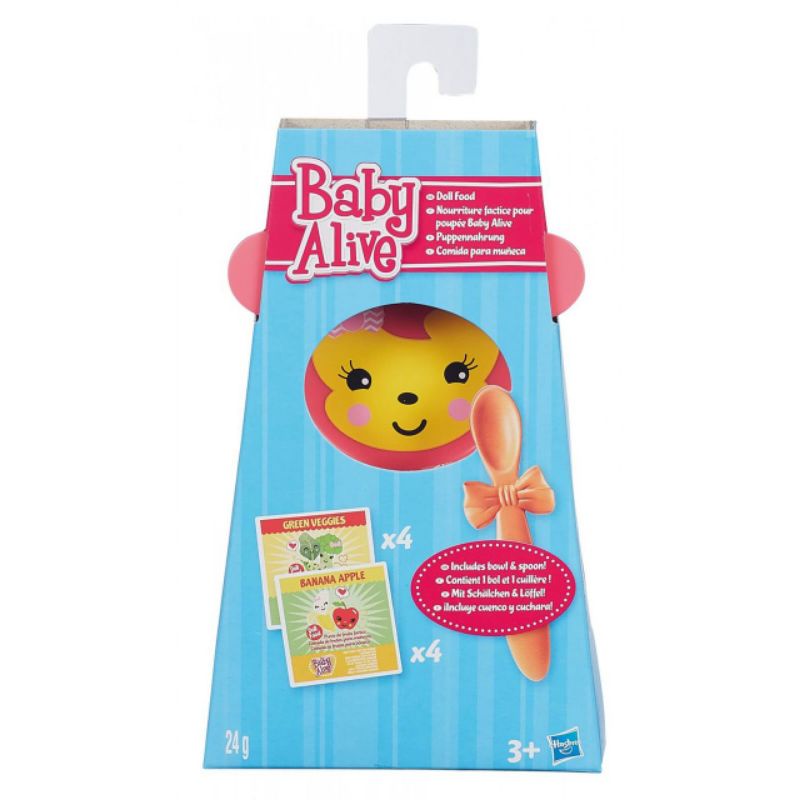 Baby Alive Super Snacks Solid Doll Food Refill Pack Bowl Spoon ...