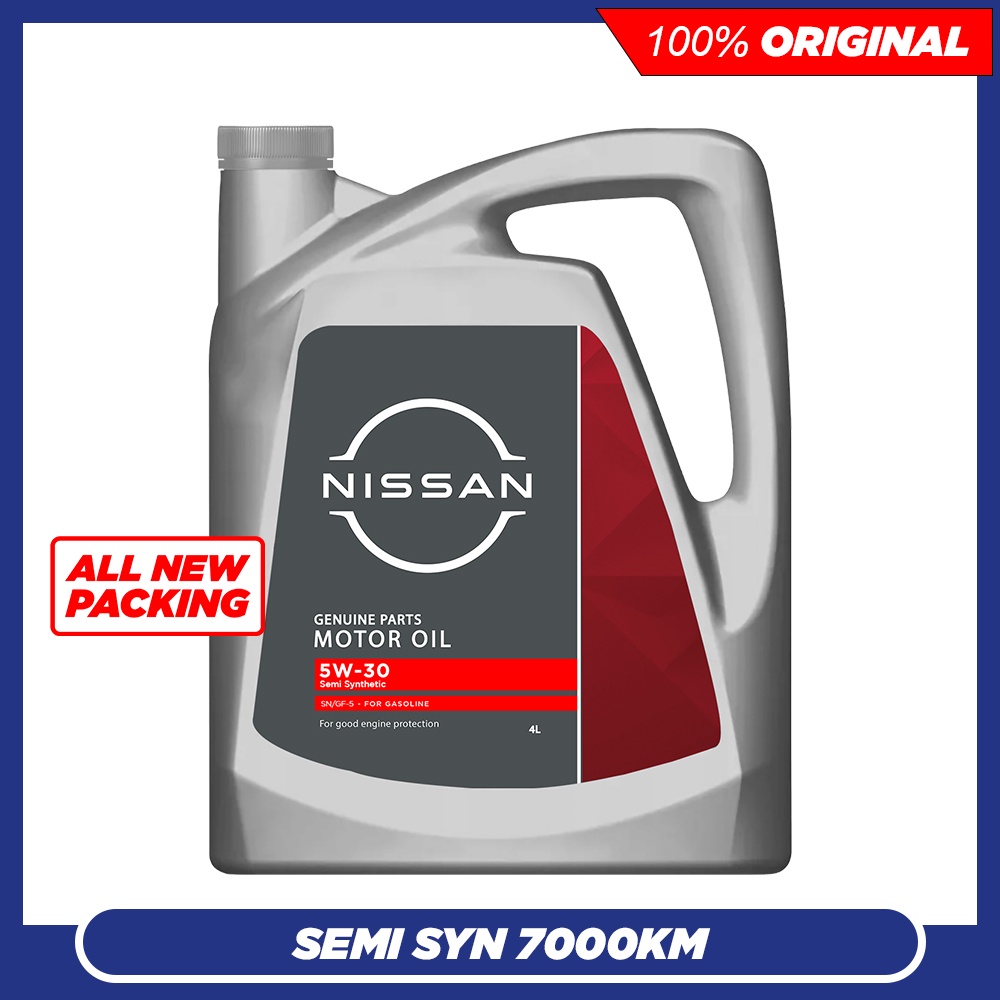 NISSAN 5W30 SN Semi Synthetic Engine Oil (4L) 5W-30 | Shopee Malaysia