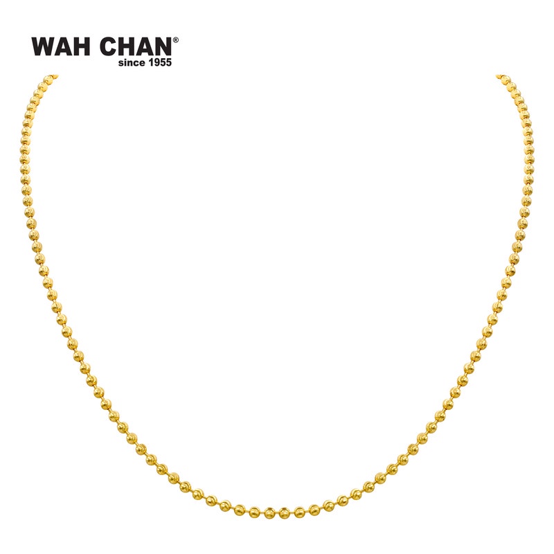 WAH CHAN 916 Gold Necklace - Boba Chain | Shopee Malaysia