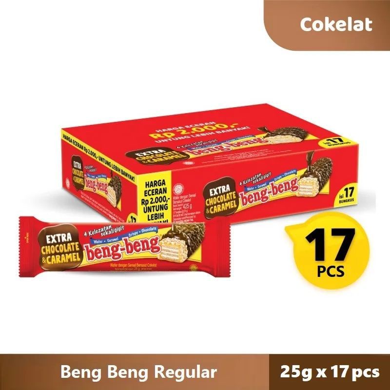 Beng-beng 1 box Contains 17 Packs Of beng beng ragular bengbeng ...