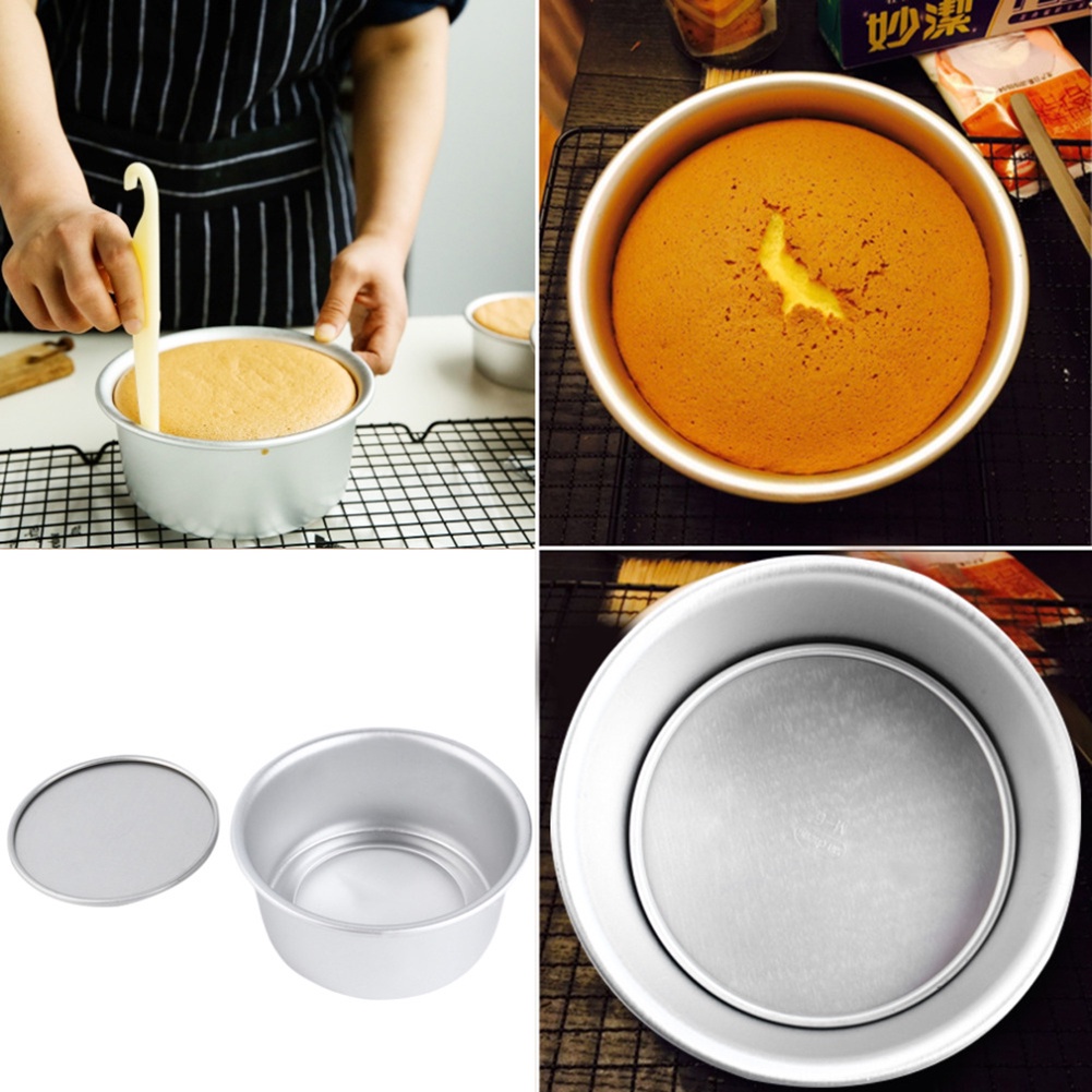 CAKE MOULD 2" 4" 4" DEEP 6" INCH ALUMINIUM ROUND / LOYANG KEK BULAT ...