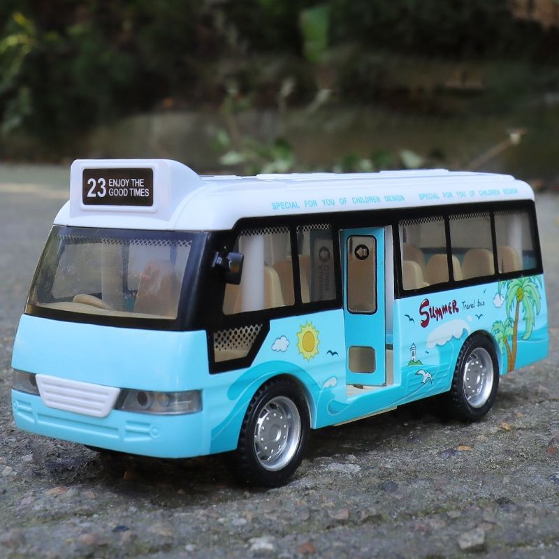 Children's sound and light bus toy car inertia resistance to fall ...