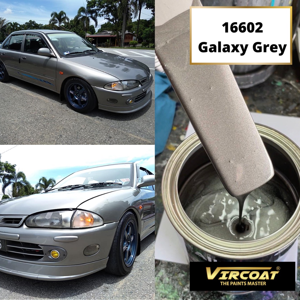 PROTON WIRA Cat Kereta 16602 / 0085 GALAXY GREY/ Touch Up Paint / DIY ...