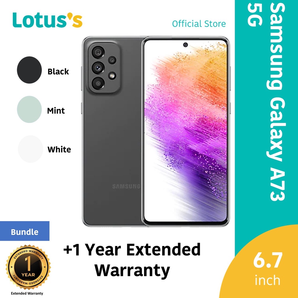 Samsung Galaxy A73 5G [8GB + 256GB] + Extended Warranty SN | Shopee ...
