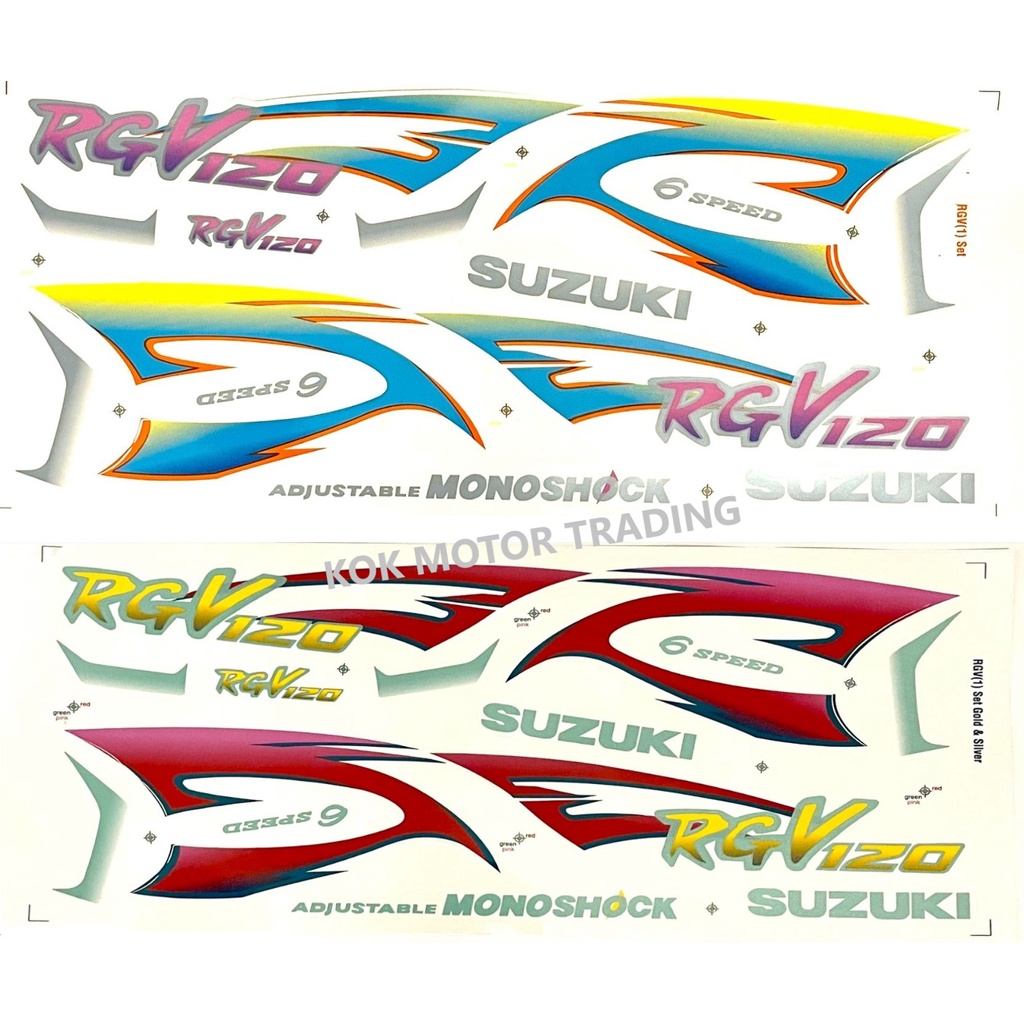 SUZUKI RGV 120 (01) BLUE/GOLD-SILVER (LS311022) | Shopee Malaysia