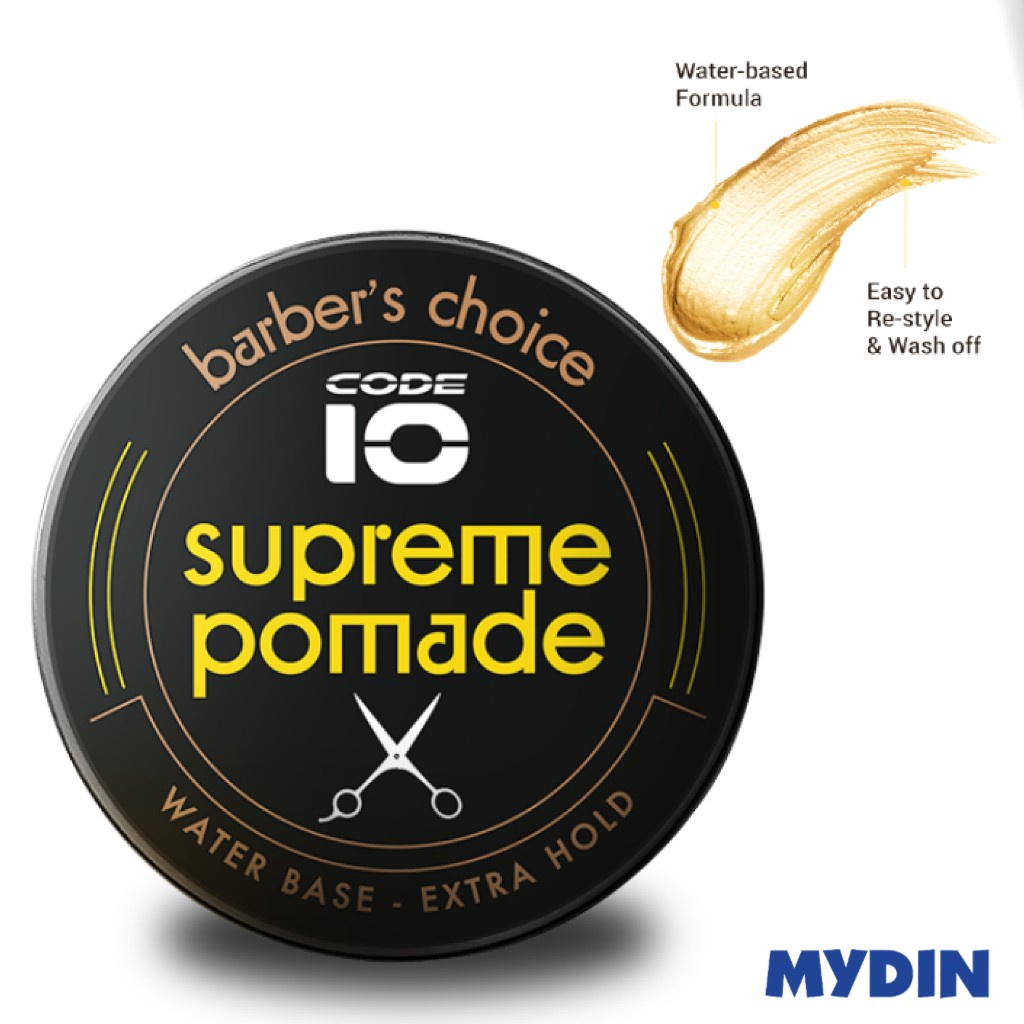 Code 10 Supreme Pomade (70g) | Shopee Malaysia