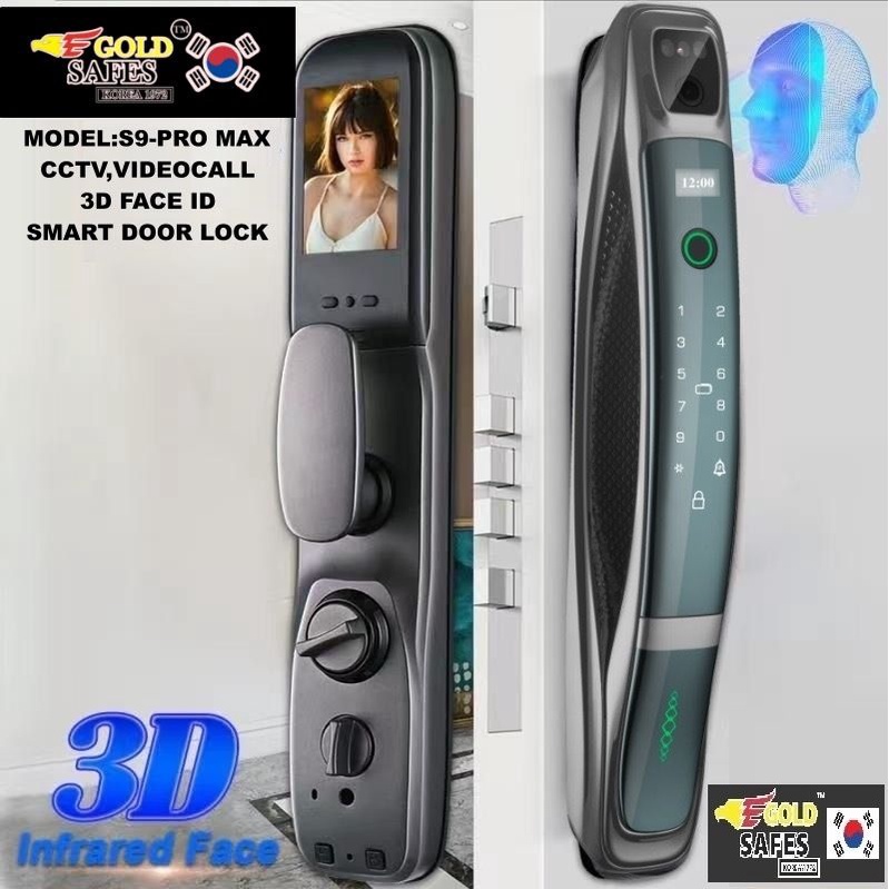3D FACE ID RECOGNITION SMART LOCK(S9-PRO MAX) | Shopee Malaysia