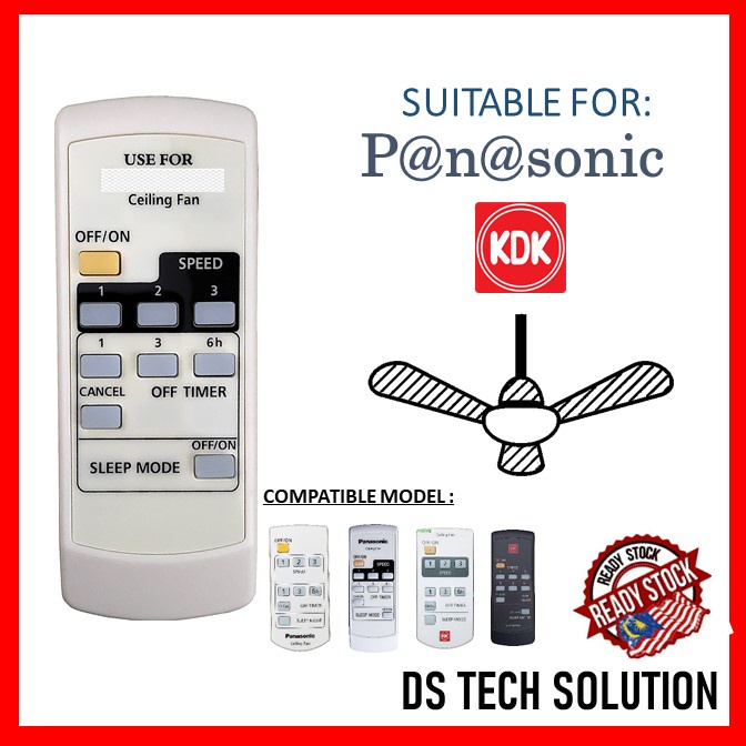 P@n@sonic KDK Ceiling Fan Remote Control [READY STOCK] Remote Control ...