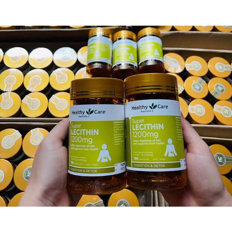 (Genuine) Healthy Care Super Lecithin Soybean Sprouts 1200mg 100 ...