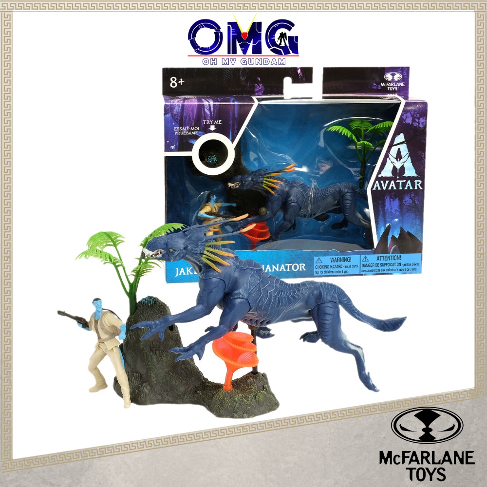 Mcfarlane Avatar Movie : World of Pandora Jake Sully vs Thanator Figures 16376 Mcfarlane Toys ...