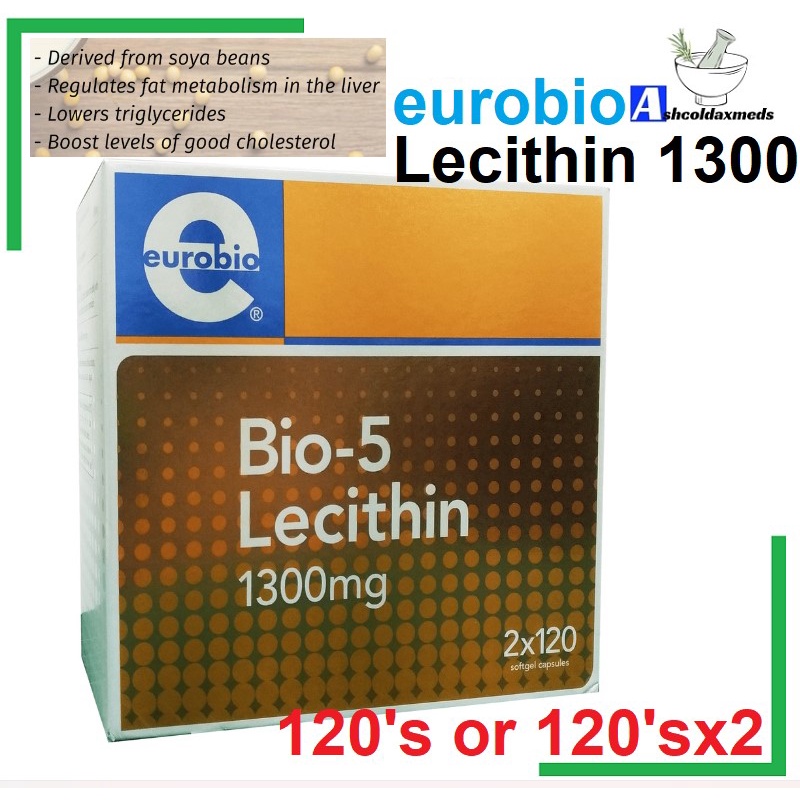Eurobio Bio-5 Lecithin 1300mg 120'S or 120'SX2 EXP09/2026 | Shopee Malaysia