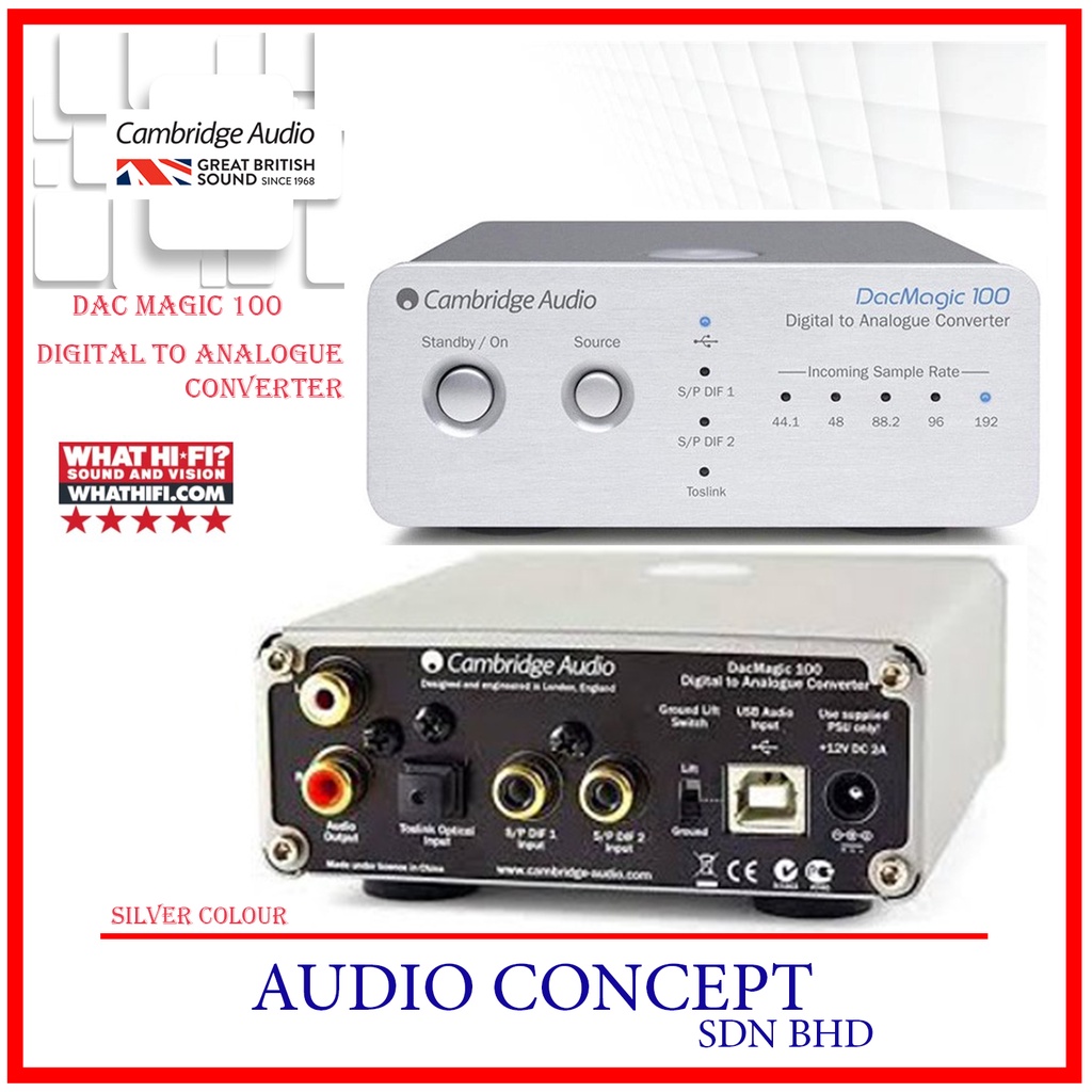 Cambridge Audio DacMagic 100 Stereo DAC with Asynchronous USB Input ...