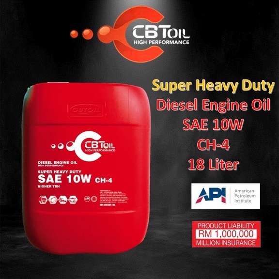 CBT OIL - SAE10W CH-4 18L Higher TBN Diesel Engine Oil SAE-10W Super ...