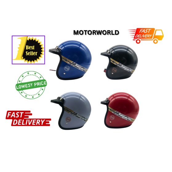 100% ORIGINAL MS88 HELMET 🔥TALI TULISAN MERAH🔥SAFETY HELMET TOPI MOTOR ...