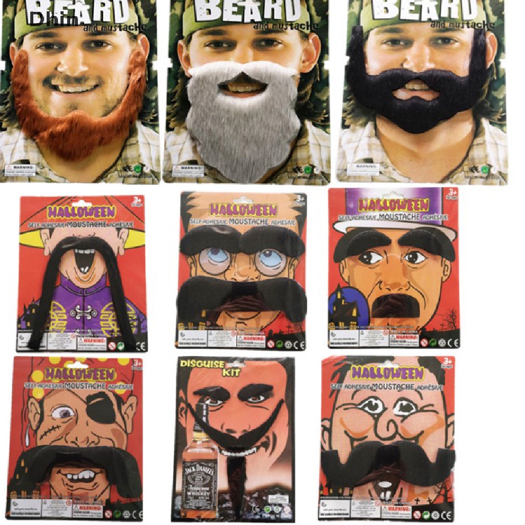 [Dhin] Funny Costume Pirate Party Mustache Cosplay Fake Moustache Fake ...