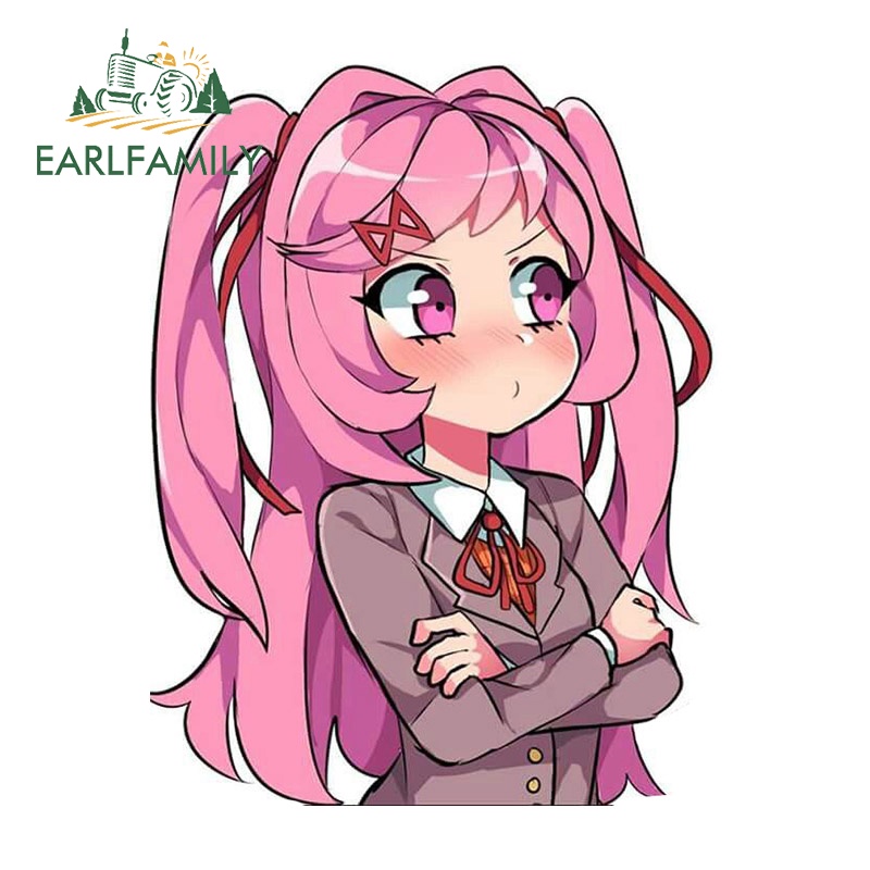EARLFAMILY 13cm x 10cm for Doki Doki Natsuki Car Sticker Vinyl Car Wrap ...