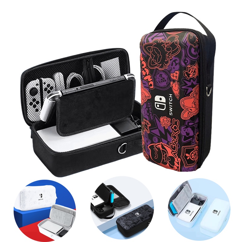 High-capacity Storage Bag For Nintendo Switch OLED Portable PU Carrying ...