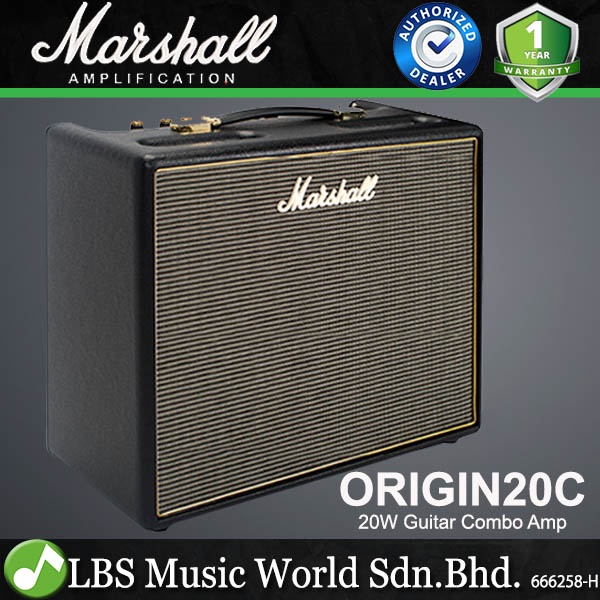 Marshall ORIGIN20C 20 Watt 10 Inch Electric Guitar Tube Combo Amplifier ...