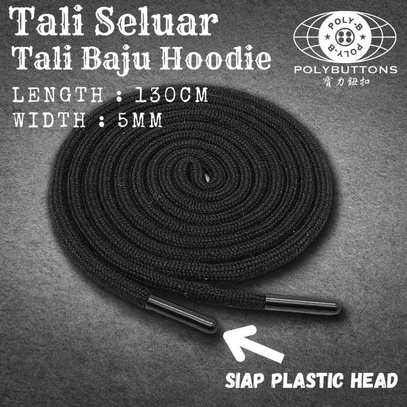 POLYBUTTONS Tali Seluar Sukan Drawstring Tracksuit Tali Baju Hoodie ...