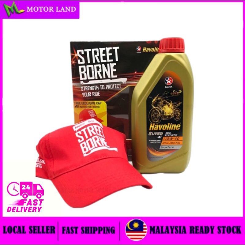 Caltex Havoline 10W-40 Super engine oil 4T Semi-Synthetic | Shopee Malaysia