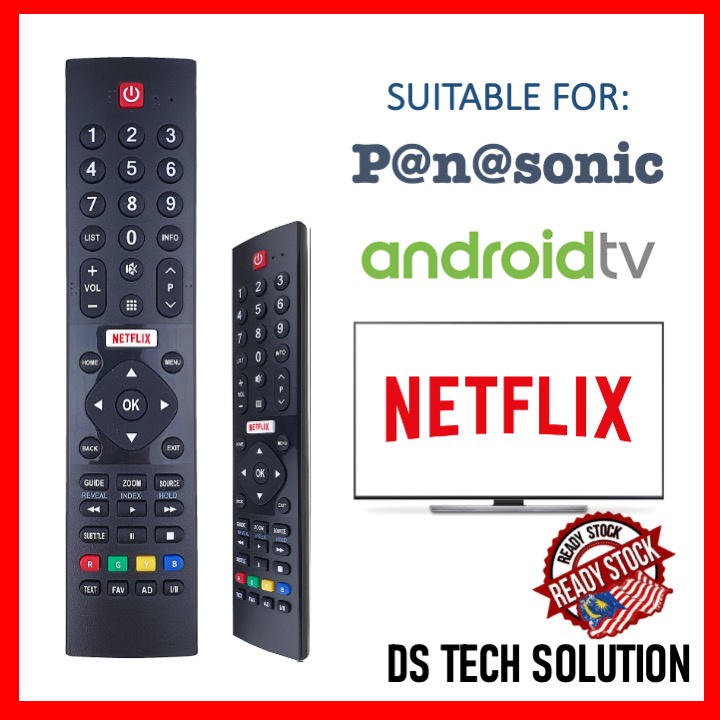 P@N@SONIC ANDROID TV REMOTE CONTROL [M'SIA STOCK] REPLACEMENT WITH ...