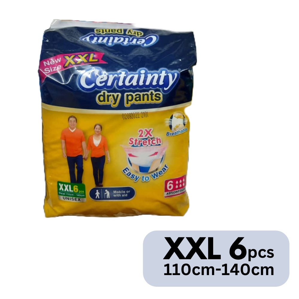 Certainty Drypants Adult Pant Diapers M11 / L9 / XL8 / XXL6 (1 Packs ...