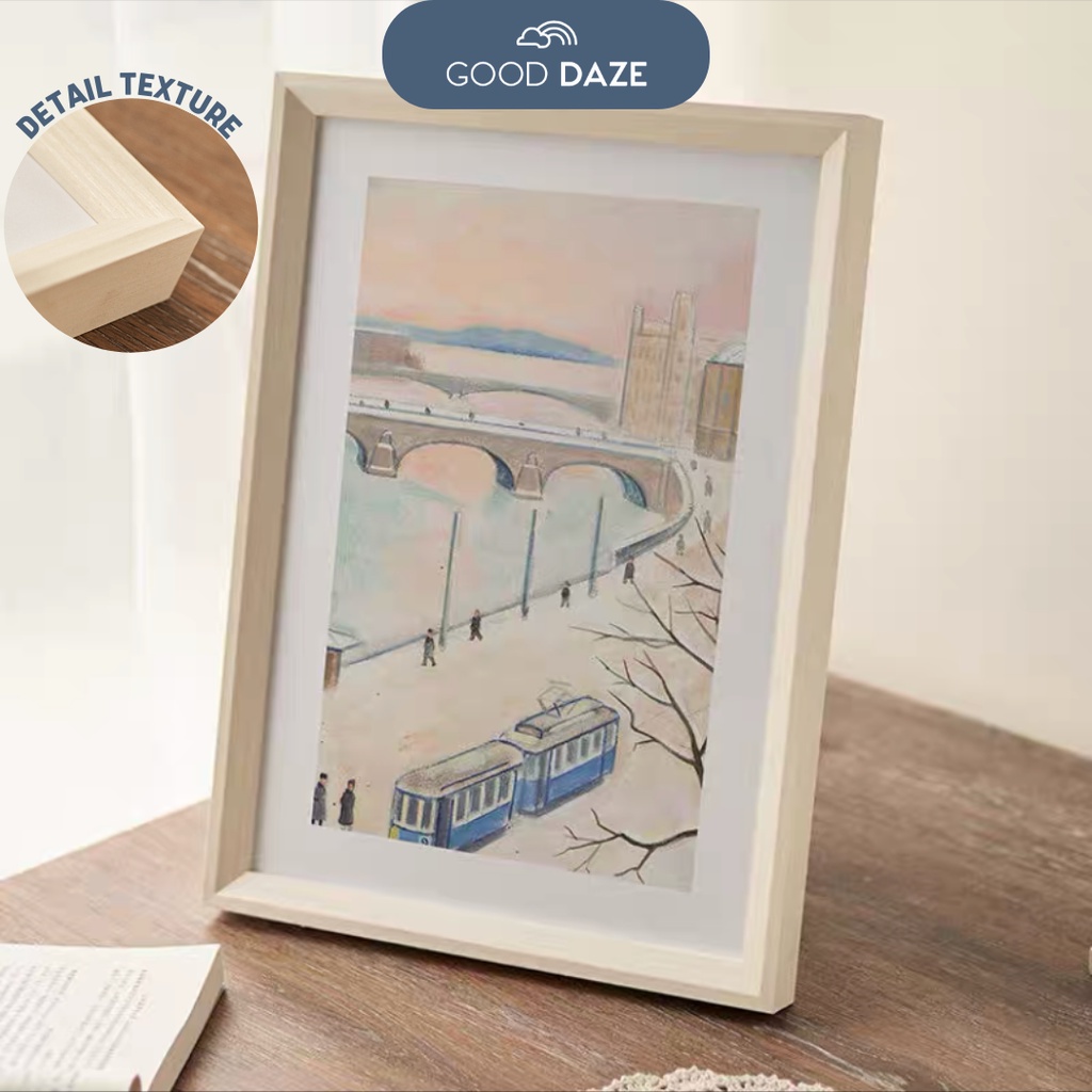【GOOD DAZE】Solid Wood Large Photo Frame Poster Frame A4 10R A3 30x40 ...
