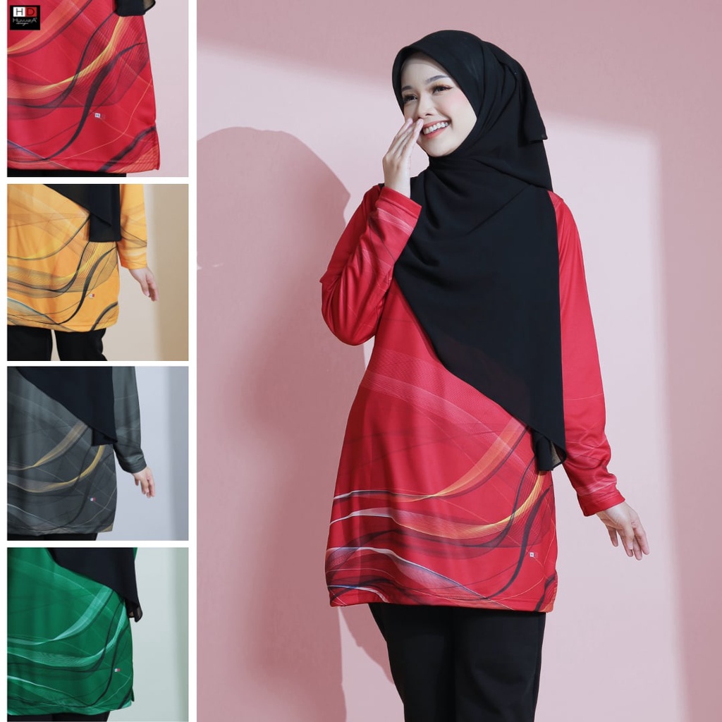 Humaira Design Tshirt Jersey Nanami (Muslimah) | Shopee Malaysia