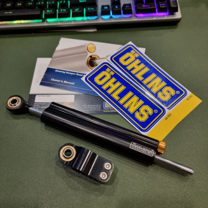 100% ORIGINAL UNIVERSAL OHLINS STEERING DAMPER STROKE 68 SD008 SD001 ...