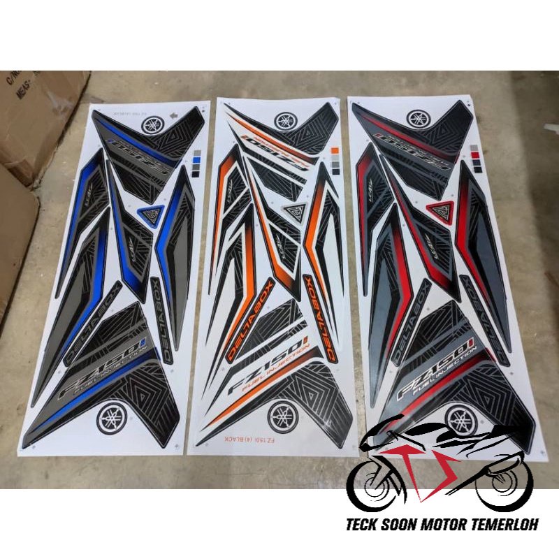Stiker sticker body stripe cover set (4) yamaha fz150 fz150i fz 150i TBM | Shopee Malaysia