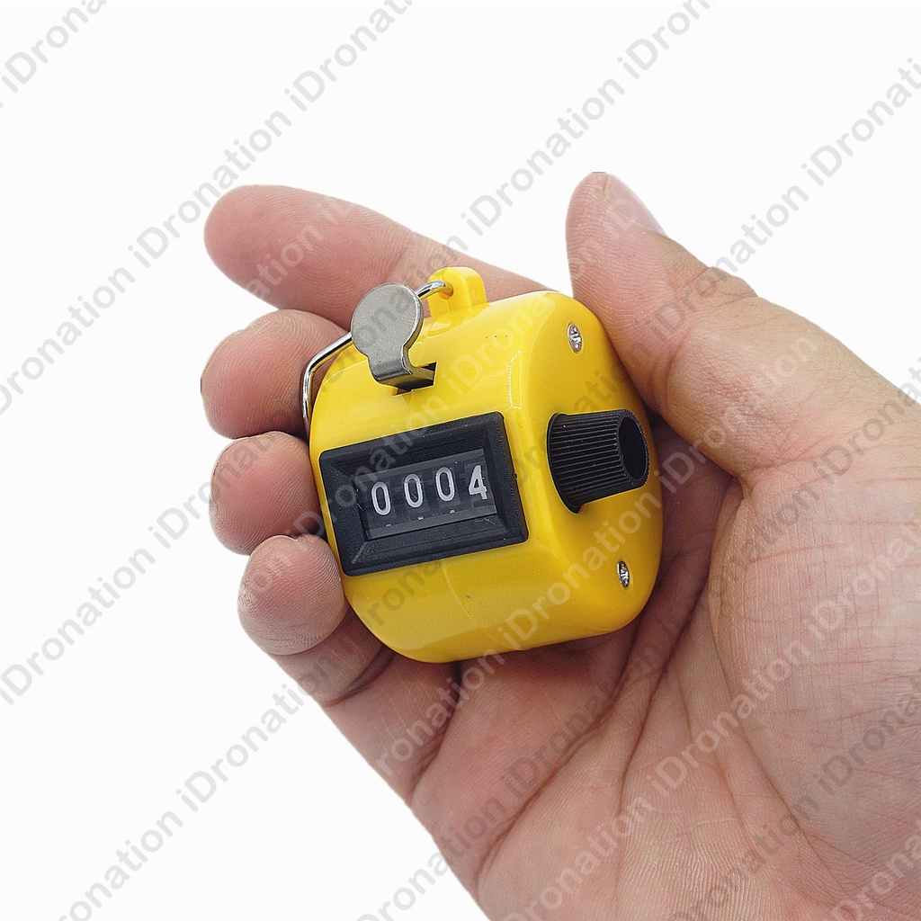 Mini Hand Tally Counter 4 Digit Number Manual Counting Finger Clicker ...