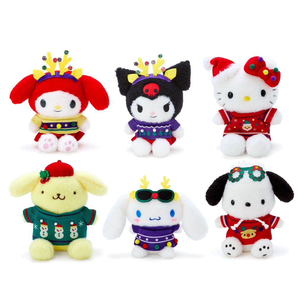 Japan Sanrio My Melody Kuromi Hello Kitty Pompompurin Cinnamoroll Pochacco Plush Doll