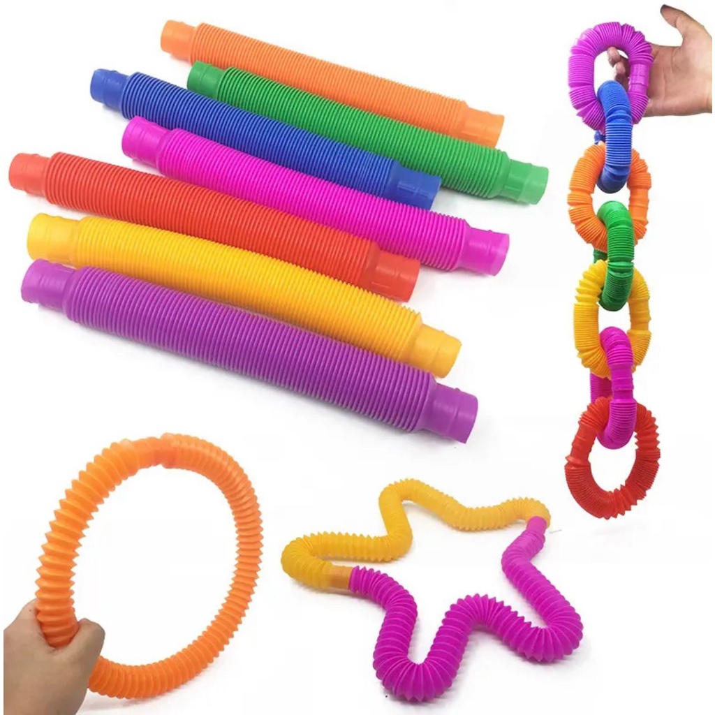 Pop Pipes Kids Toy Pop Tubes LED Light/ | Shopee Malaysia