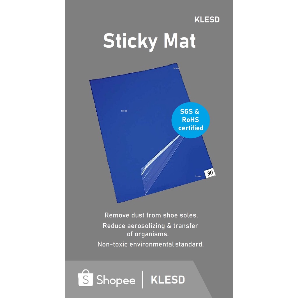 KLESD/ Cleanroom Sticky Mat/ Remove dust, particle & organism on shoe ...