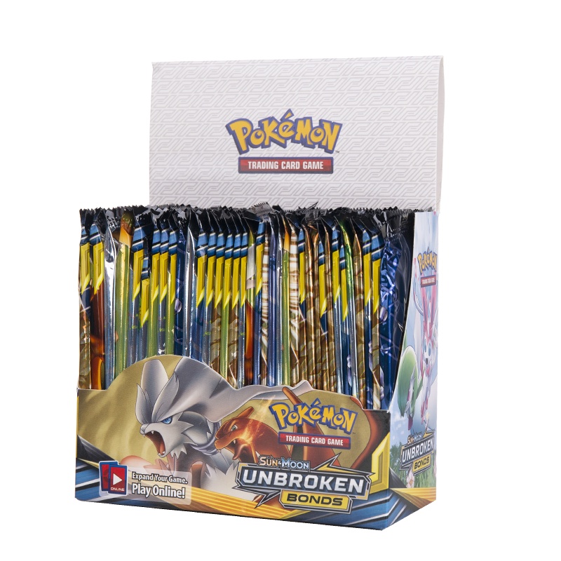 324Pcs/Box English Version Pokémon Unbroken Bonds Shining Fates Booster ...