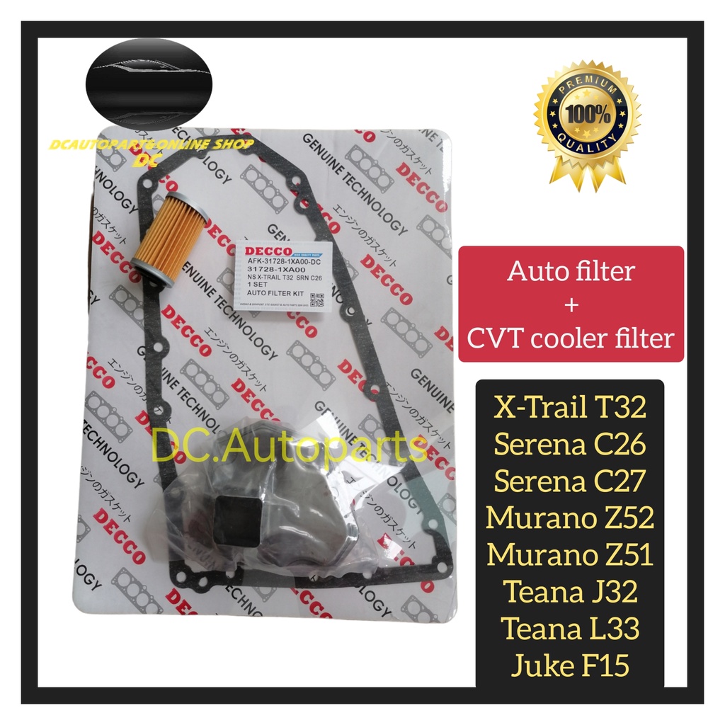 AUTO GEAR BOX FILTER SET NISSAN XTRAIL T32 2014-2019 MURANO SERENA C26 ...