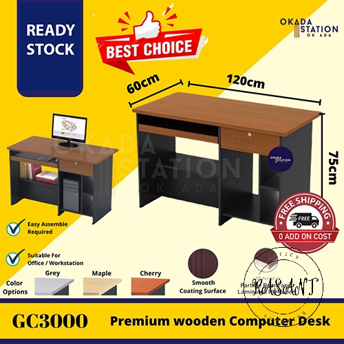 [Meja Komputer / Office Table / Meja Belajar / Computer Desk / G Series ...