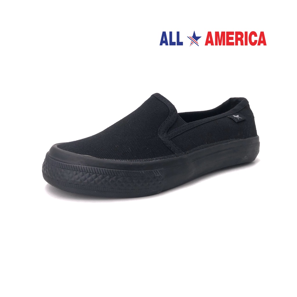 All America Unisex Slip On Black School Shoes 3366AB | Shopee Malaysia
